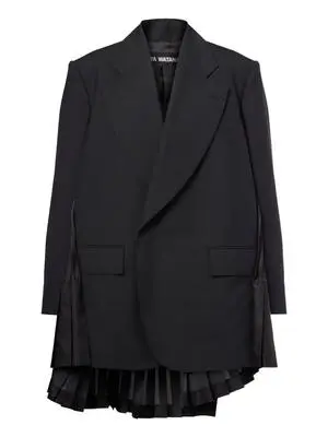 Junya Watanabe Pleated Blazer Dress - Black