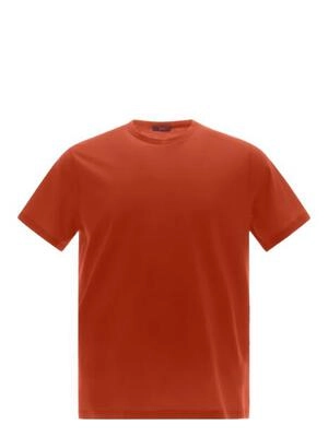 Herno Round Neck Short Sleeve T-shirt - Red