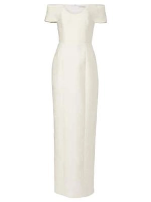 EMILIA WICKSTEAD Aislinn Floral Cloque Gown - White