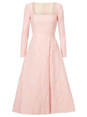 EMILIA WICKSTEAD Emilia Wickstead Glenda Embroidered Crepe Midi Dress