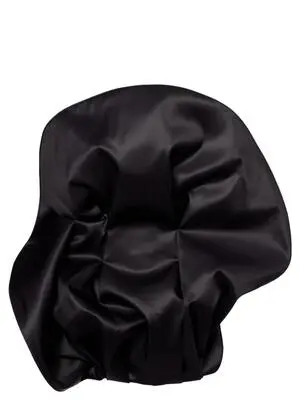 Magda Butrym Ruffled Wool And Silk Organza Mini Dress - Black