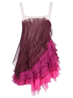 NENSI DOJAKA Kiera Ruffled Mini Dress - Red