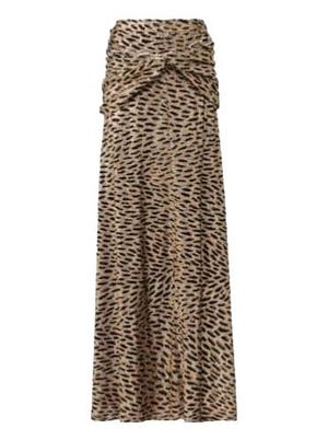 PACO RABANNE Paco Rabanne Tiger Gathered Lame Maxi Skirt