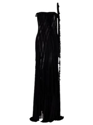 Blumarine One-shoulder Draped Gown - Black