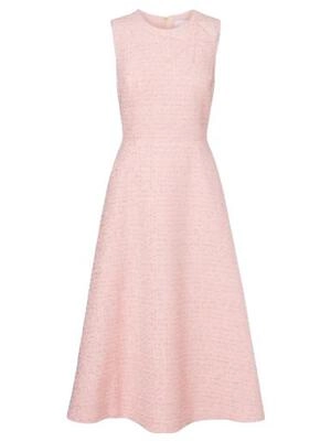 Carolina Herrera Bow Detail Midi Dress - Pink
