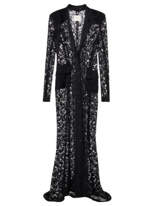 Blumarine Lace Maxi Dress - Black