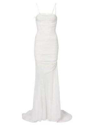 Blumarine Draped Gown - White