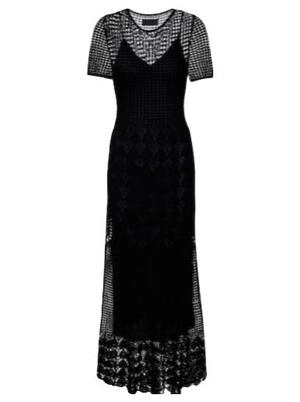 NILI LOTAN Nili Lotan Crochet Knit Maxi Dress
