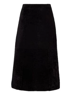 YVES SALOMON Yves Salomon Shearling Maxi Skirt