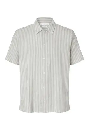 SAMSOE SAMSOE Striped Shirt - White