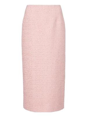 Carolina Herrera Tweed Pencil Skirt - Pink