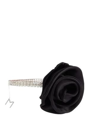 Magda Butrym Embellished Floral Choker - Black