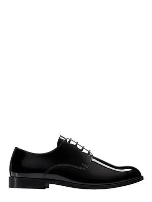 Dior Patent Leather Derby Shoes - Black