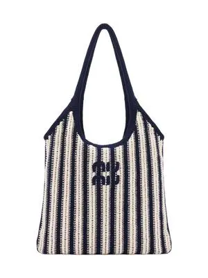 Miu Miu Braided Shoulder Bag - Black