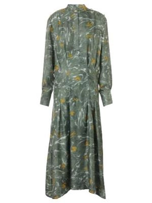 Altuzarra Felicia Studded Silk Maxi Dress - Green