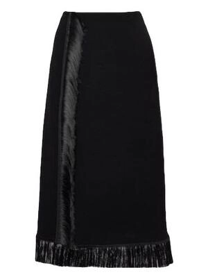 JIL SANDER Jil Sander Fringed Midi Skirt
