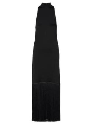 Altuzarra Sleeveless Fringed Maxi Dress - Black