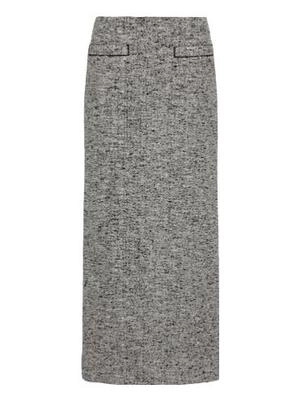 Oscar De La Renta Cotton-blend Bouclé Pencil Skirt - Gray