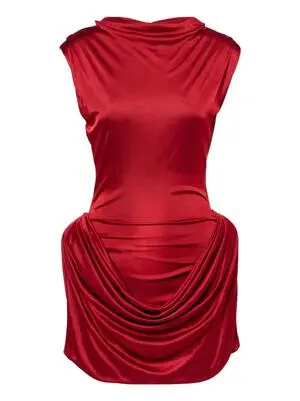 Magda Butrym Draped Minidress - Red