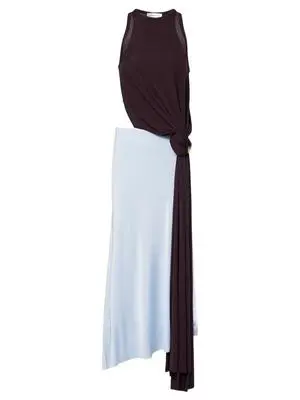Victoria Beckham Cutout Jersey Midi Dress - Black