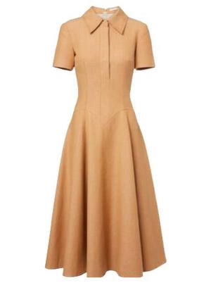 EMILIA WICKSTEAD Emilia Wickstead Jody Cotton And Linen Blend Midi Dress