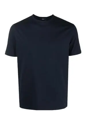 Herno Plain Crew-neck T-shirt Black