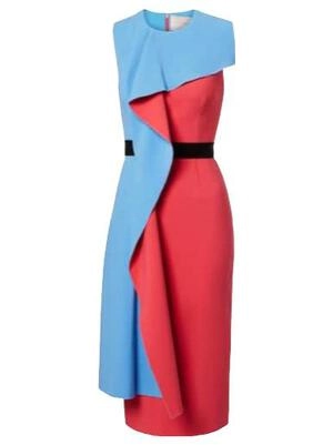 ROKSANDA Pembroke Draped Crepe Cocktail Dress - Red