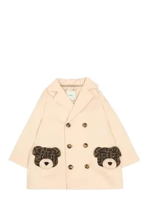 FENDI Fendi Button Appliqued Double Breasted Coat