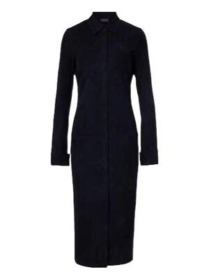 Stouls Becky Suede Shirtdress - Black