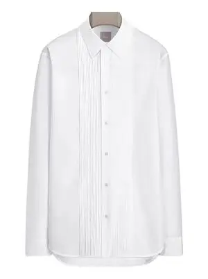 Dior Shirt With Pleated Plastron - White