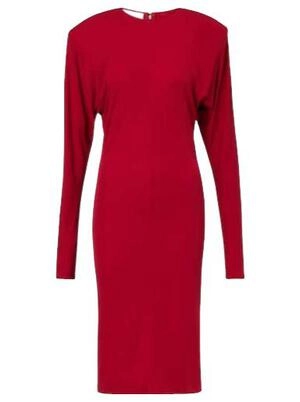 Stella McCartney Knitted Midi Dress - Red