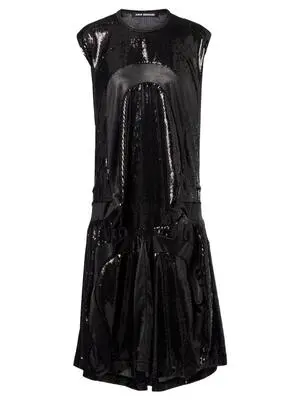 Junya Watanabe Sequin Embellished Midi Dress - Black