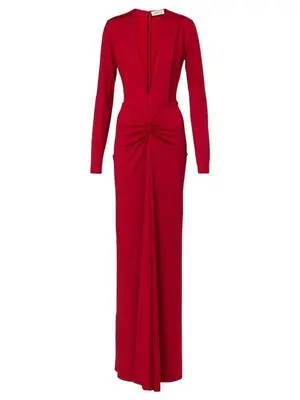 Victoria Beckham Gathe Gown - Red