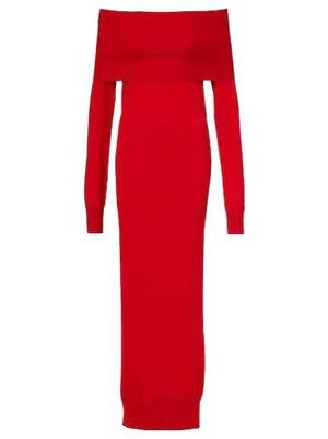 Stella McCartney Virgin Wool Maxi Dress - Red