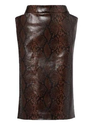 Stella McCartney Snake-effect Midi Skirt - Black