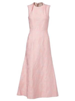 EMILIA WICKSTEAD Kissa Jacquard Midi Dress - Pink