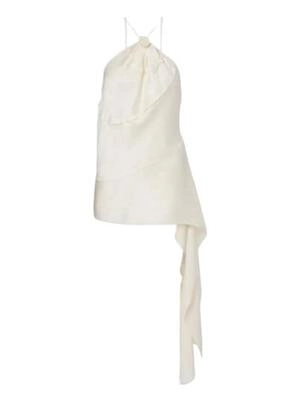 VICTORIA BECKHAM Victoria Beckham Gathered Halterneck Top