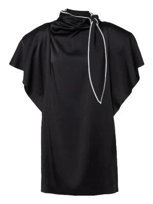 Stella McCartney Draped Minidress - Black