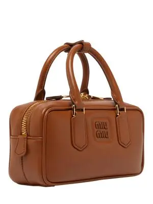 Miu Miu Zipper Shoulder Bag - Brown