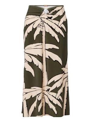 Johanna Ortiz Gathered Terry Maxi Skirt - Nude