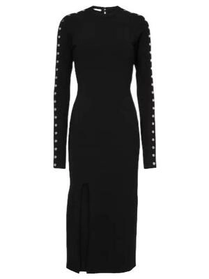 STELLA MCCARTNEY Stella McCartney Knitted Midi Dress With Button Detail