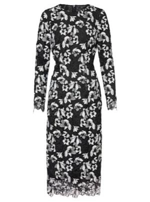 Monique Lhuillier Lace Gown - Black