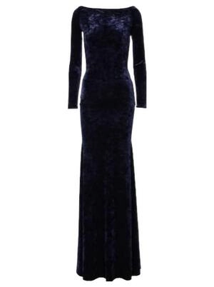 Alex Perry Velvet Gown - Black