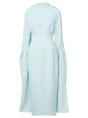 ROKSANDA Nour Draped Midi Dress - Blue