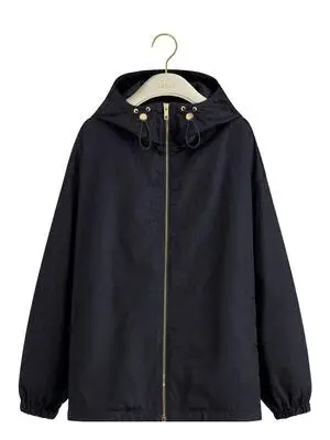 Dior Zip Up Hooded Jacket - Black