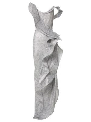 Maticevski Maticevski Satellite Wave Gown Gray