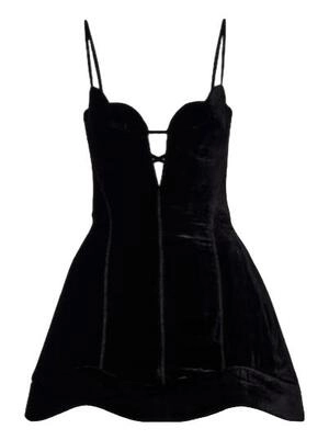 MARIA LUCIA HOHAN Bustier Minidress - Black