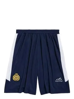 Balenciaga Baggy Soccer Shorts - Navy