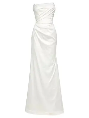 VIVIENNE WESTWOOD Rhea Satin And Tulle Gown - White