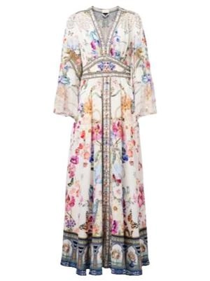 Camilla Crystal-embellished Silk Maxi Dress - Multicolor